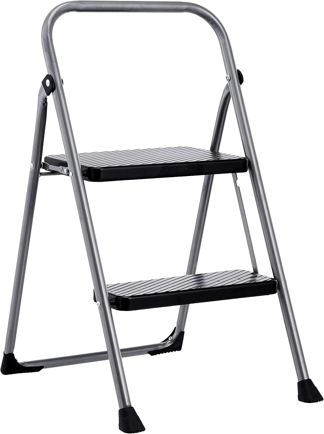 Amazon.com: Amazon Basics Folding Step Stool - 2-Step, Steel, 200-Pound ...