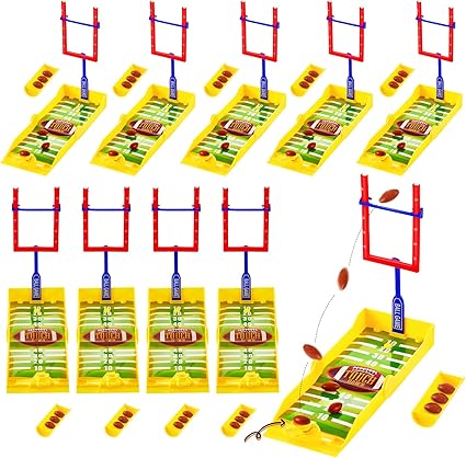 Amazon.com: Halloscume 10 Sets Mini Football Game Desktop Football ...