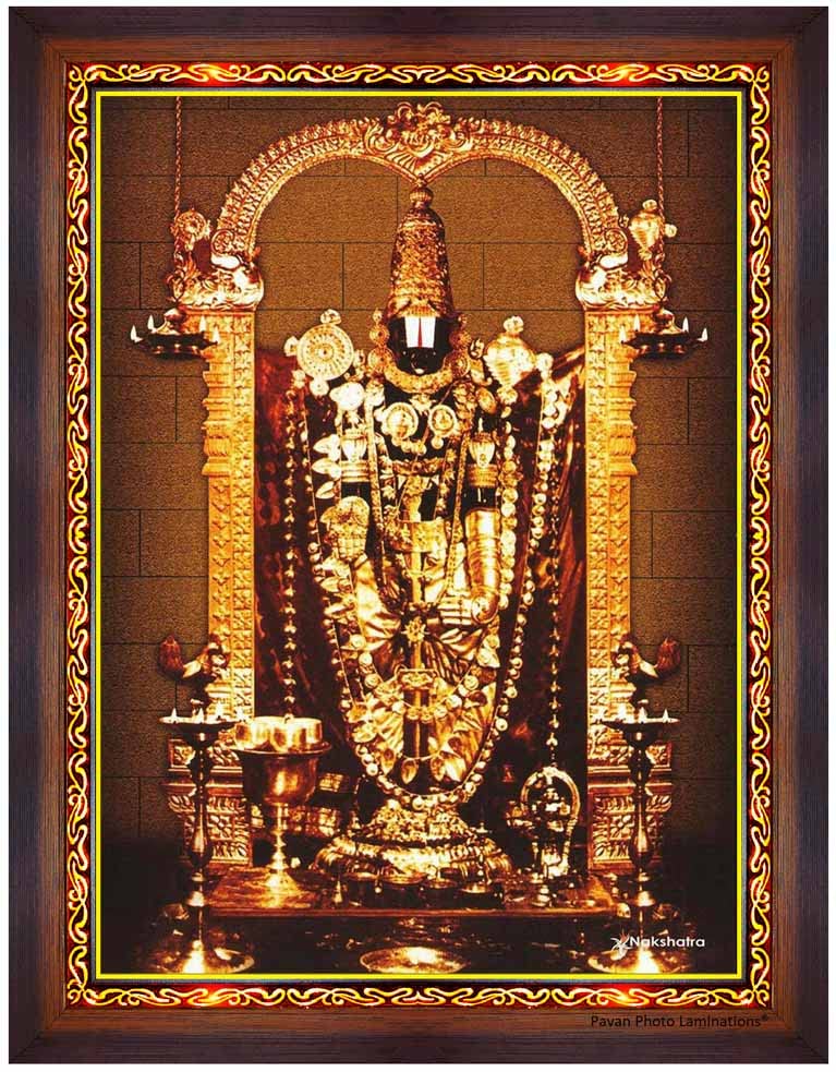 Buy Pavan Photo Laminations, Tirupati Balaji Lord Venkateswara Swamy ...