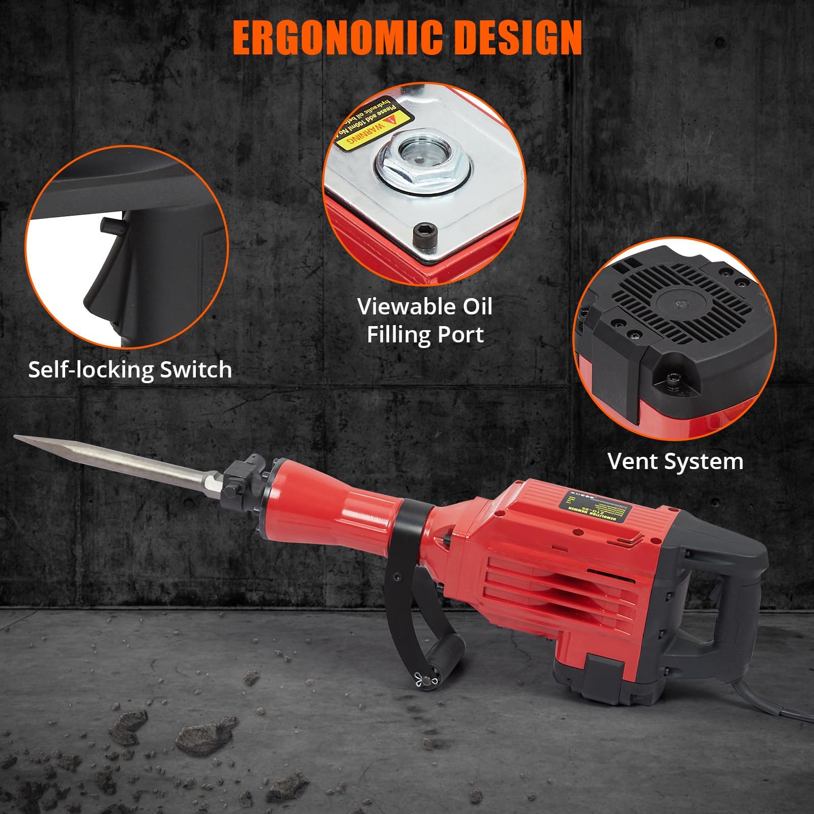 Snapklik.com : Demolition Jack Hammer - 3600W Power