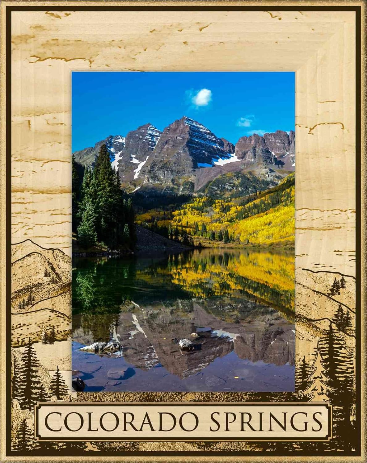 Amazon.com - Saddle Mountain Souvenir Colorado Springs Laser Engraved ...
