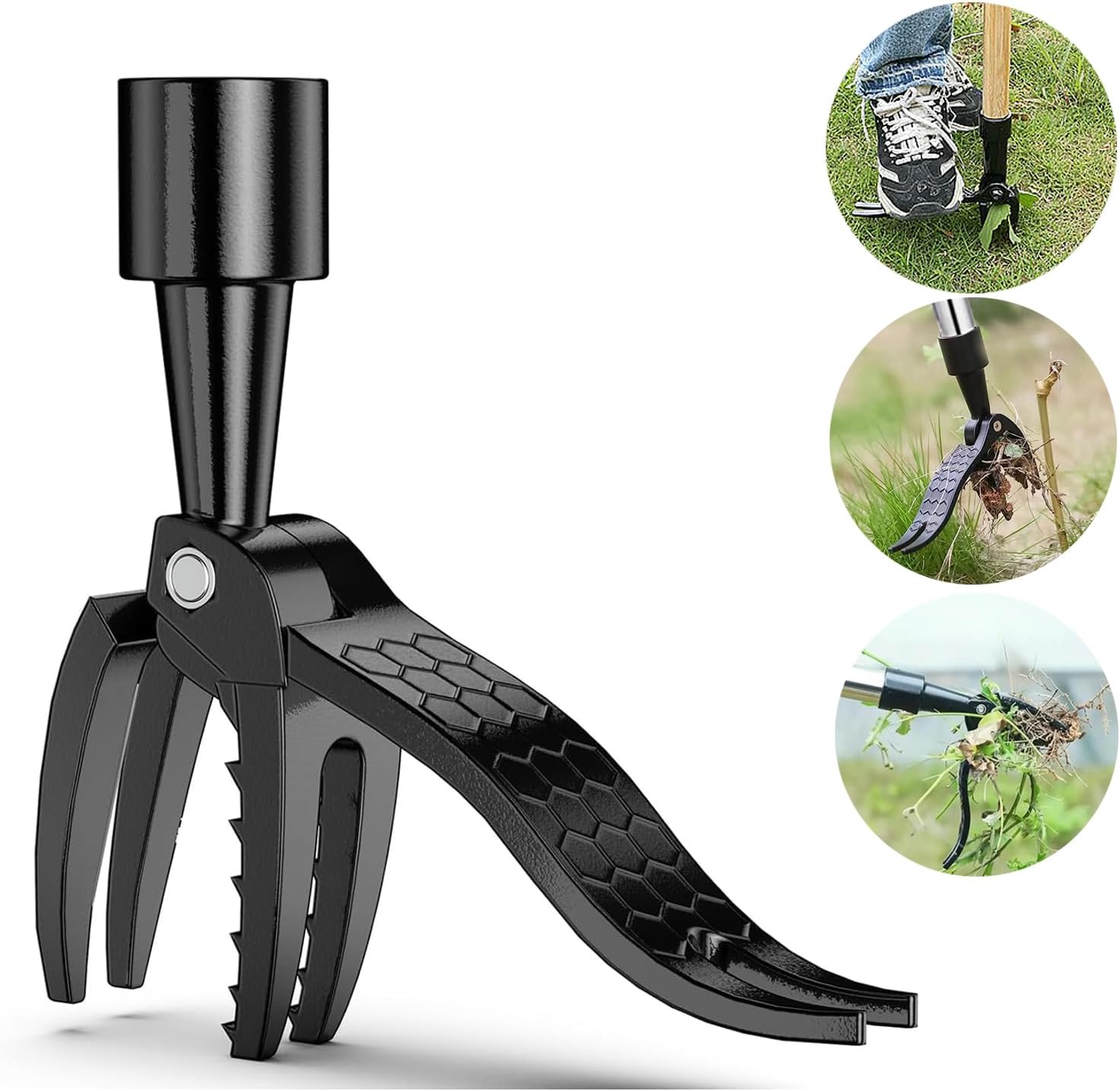 Amazon.com : Weed Puller Tool (No Handle),Stand Up Weed Picker Head ...