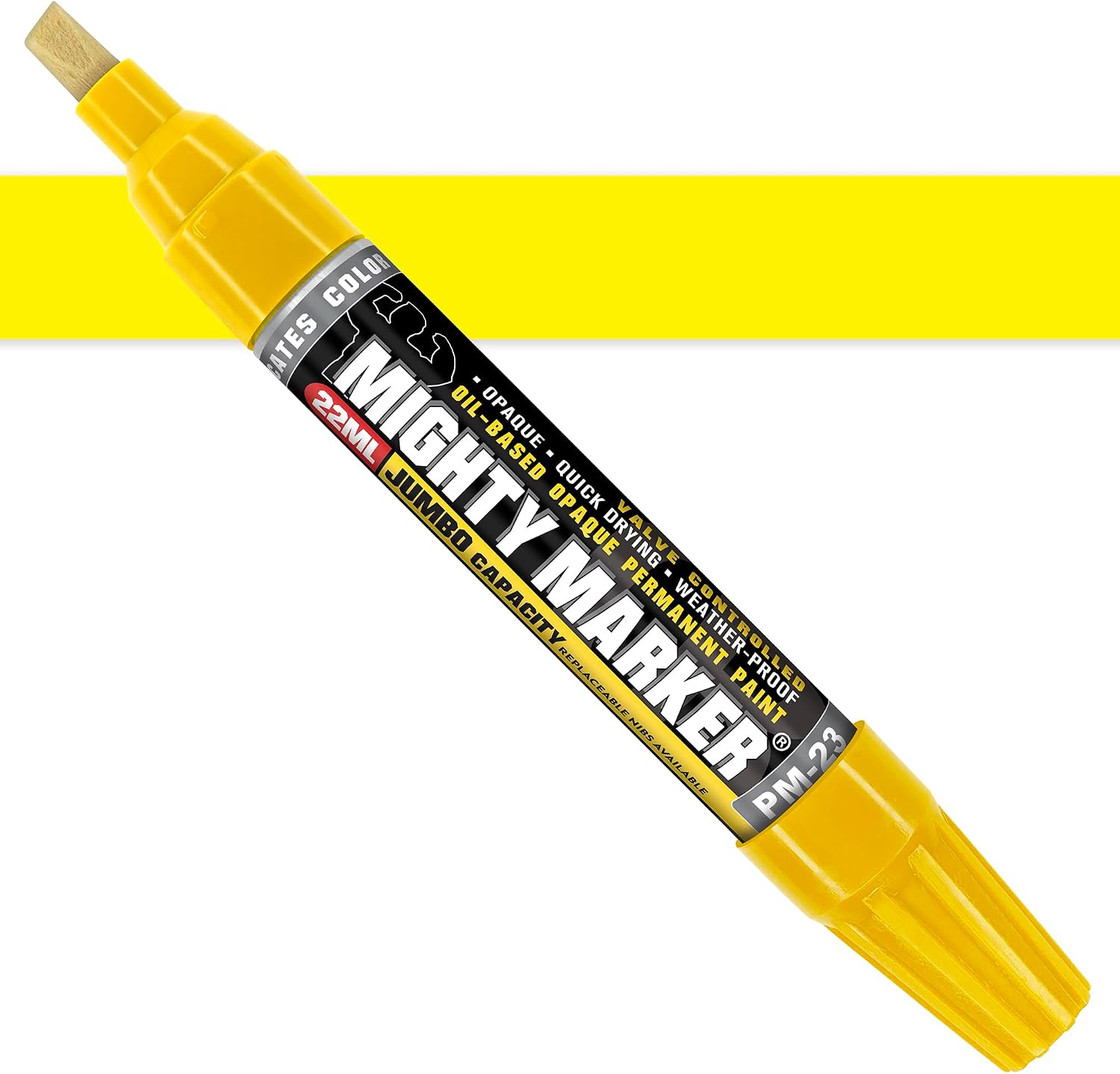 Amazon.com: Mighty Marker PM-23 Jumbo Industrial Paint Marker, Oil ...