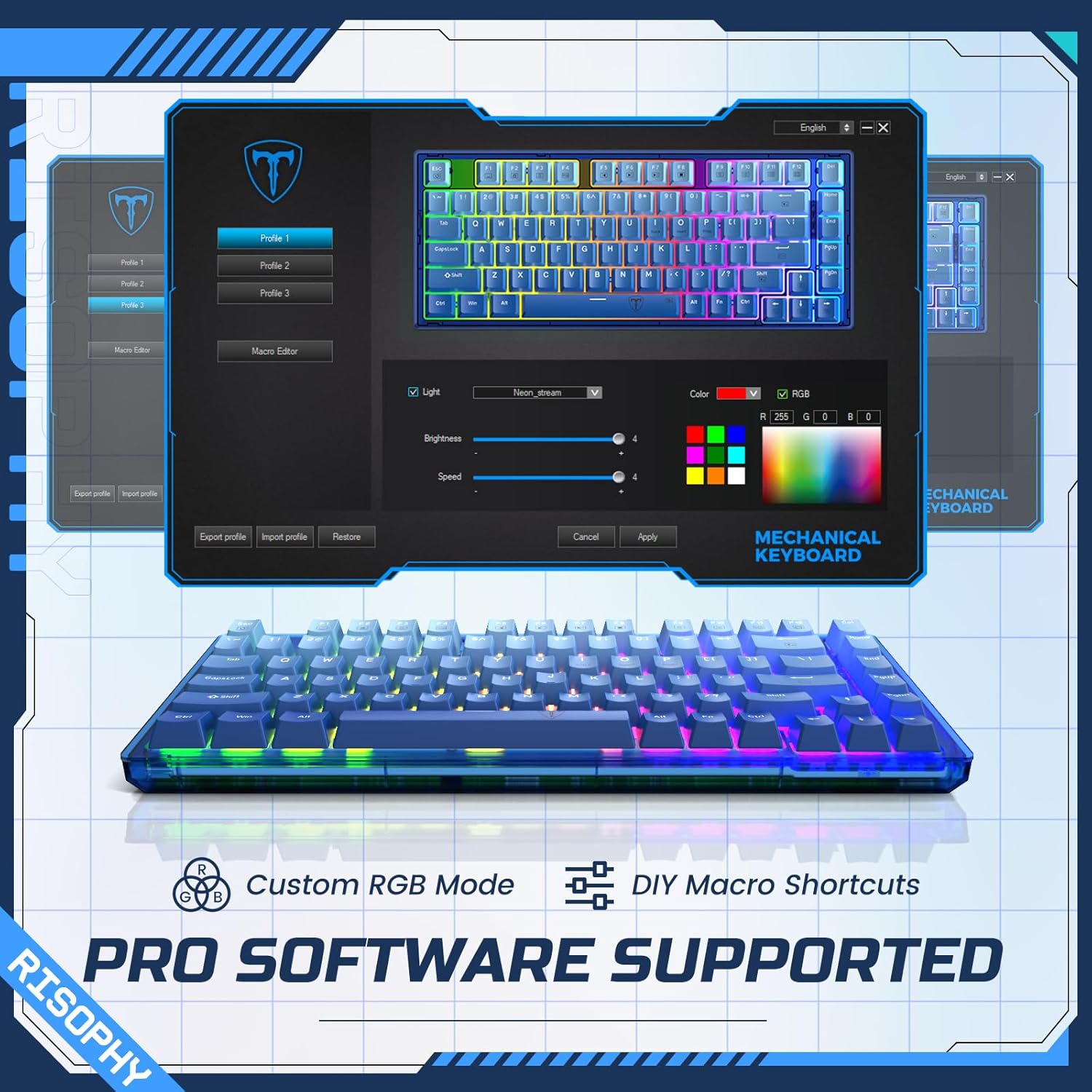 RisoPhy 60 Percent Mechanical Gaming Keyboard User Manual