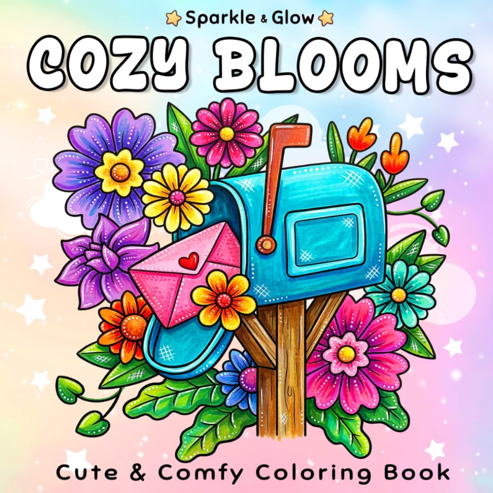 Amazon.com: Cozy Blooms: Flower Coloring Book for Women with Cozy ...