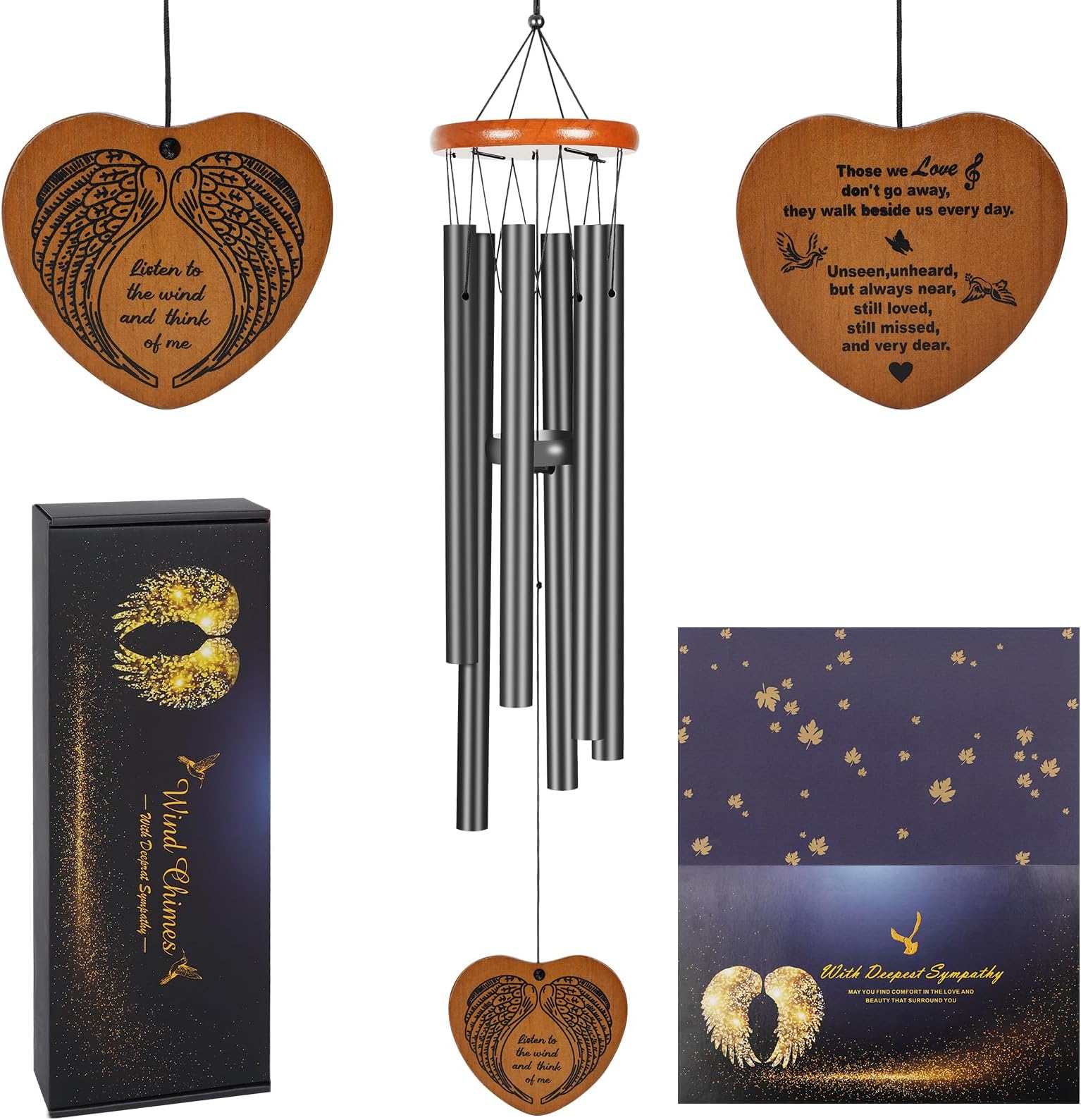 Amazon.com : 37 Inches Large Wind Chimes for Outside Clearance Deep ...