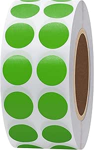 Amazon.com : HYBSK 2000pcs Color Coding Dot Labels 1/2 inch 13mm Round ...