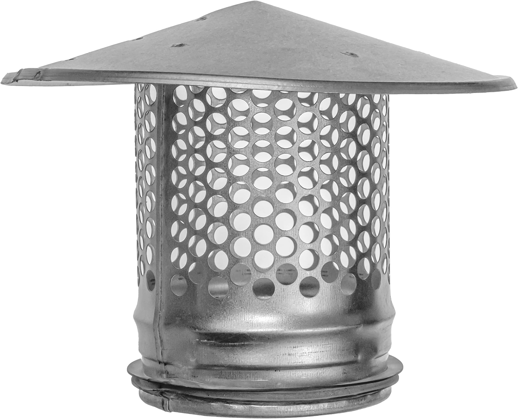 4 Inch Roofing Rain Cap - Galvanized Steel Round Roof Vent Cover - All ...