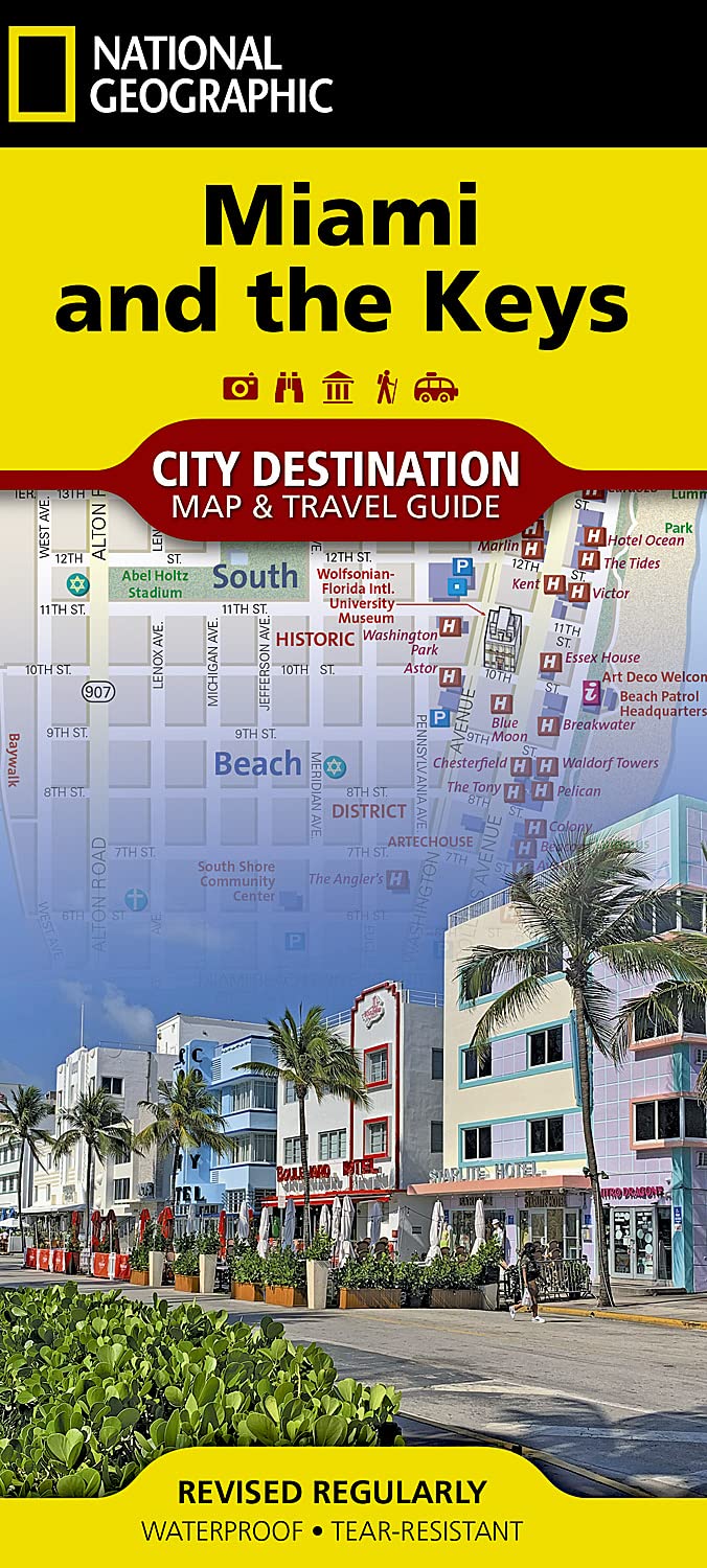 Miami and the Keys Map: City Destination Map & Travel Guide: Amazon.co ...