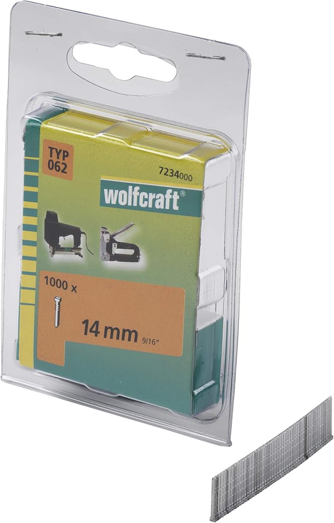 wolfcraft Nail, Type 062 I 7234000 I Ideal for Fastening Fabric ...