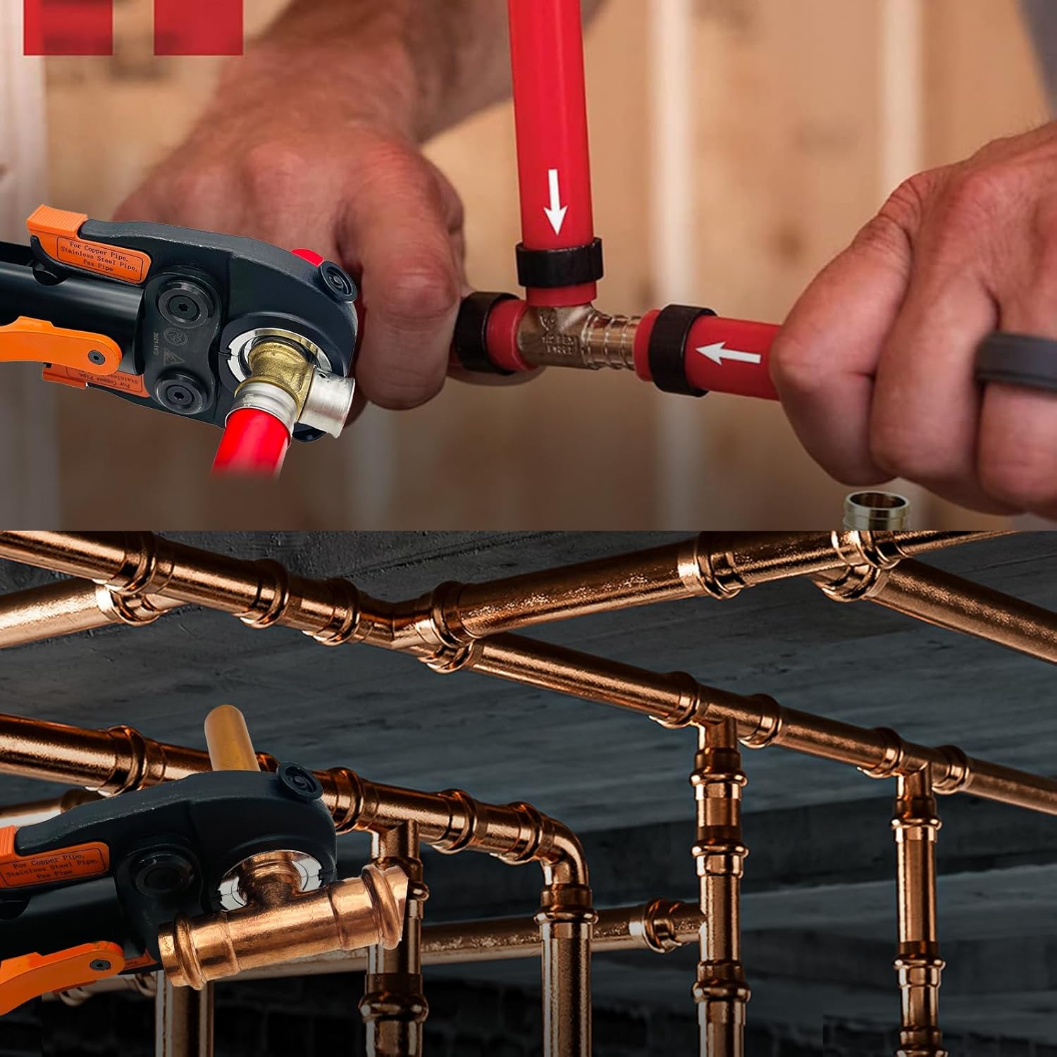 Amazon.com: IJOOKING Hydraulic Copper Pro Press Tool with 1/2",3/4" and ...