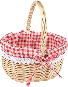 Amazon.com: Zerodeko Little Red Riding Hood Basket Hand Woven Picnic ...