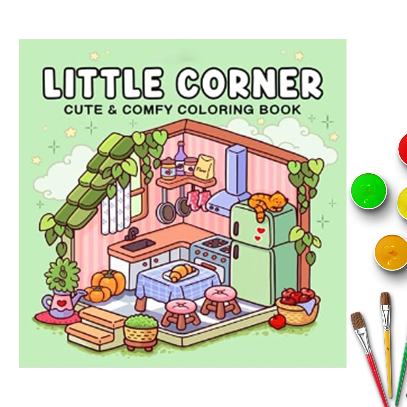 Yorajuy Little Corner Coloring Book, Coloring Book for Adults and Teens ...