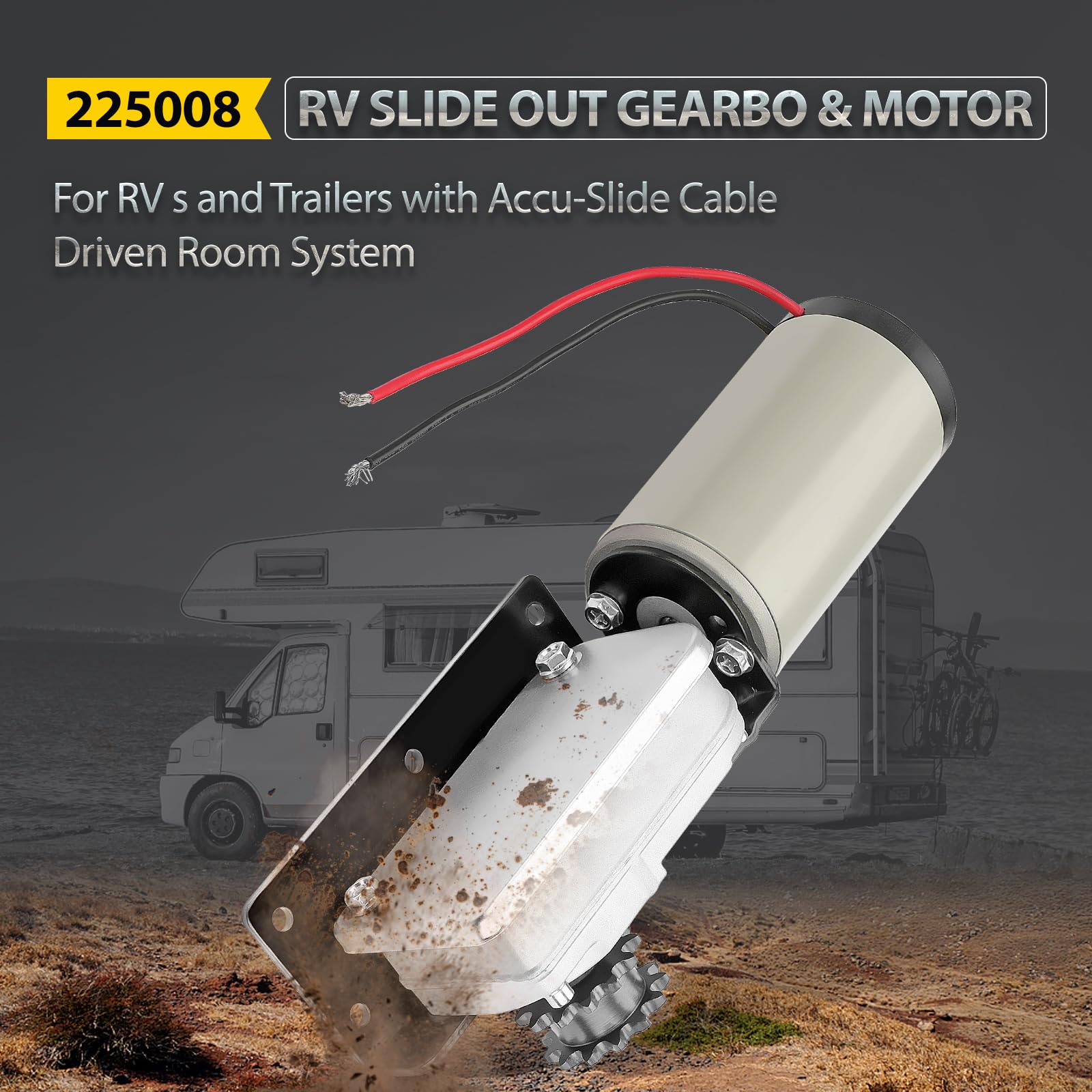 Replacement Dasbecan 225008 RV Slide Out Motor & Gear Housing Rv Slide ...