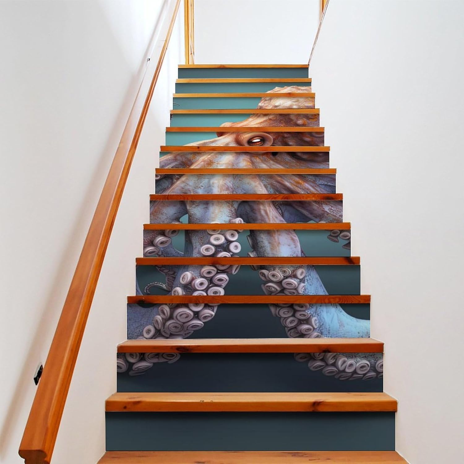 Amazon.com: 13 Stripes Self-Adhesive Stair Decals, Trippy Stair ...