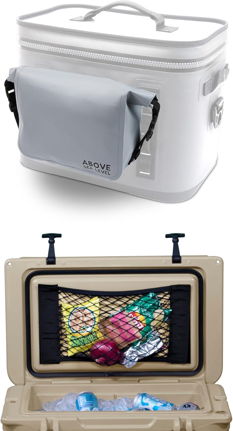 Amazon.com: Above Sea Level Large Cooler Net and MOLLE Dry Bag Bundle ...
