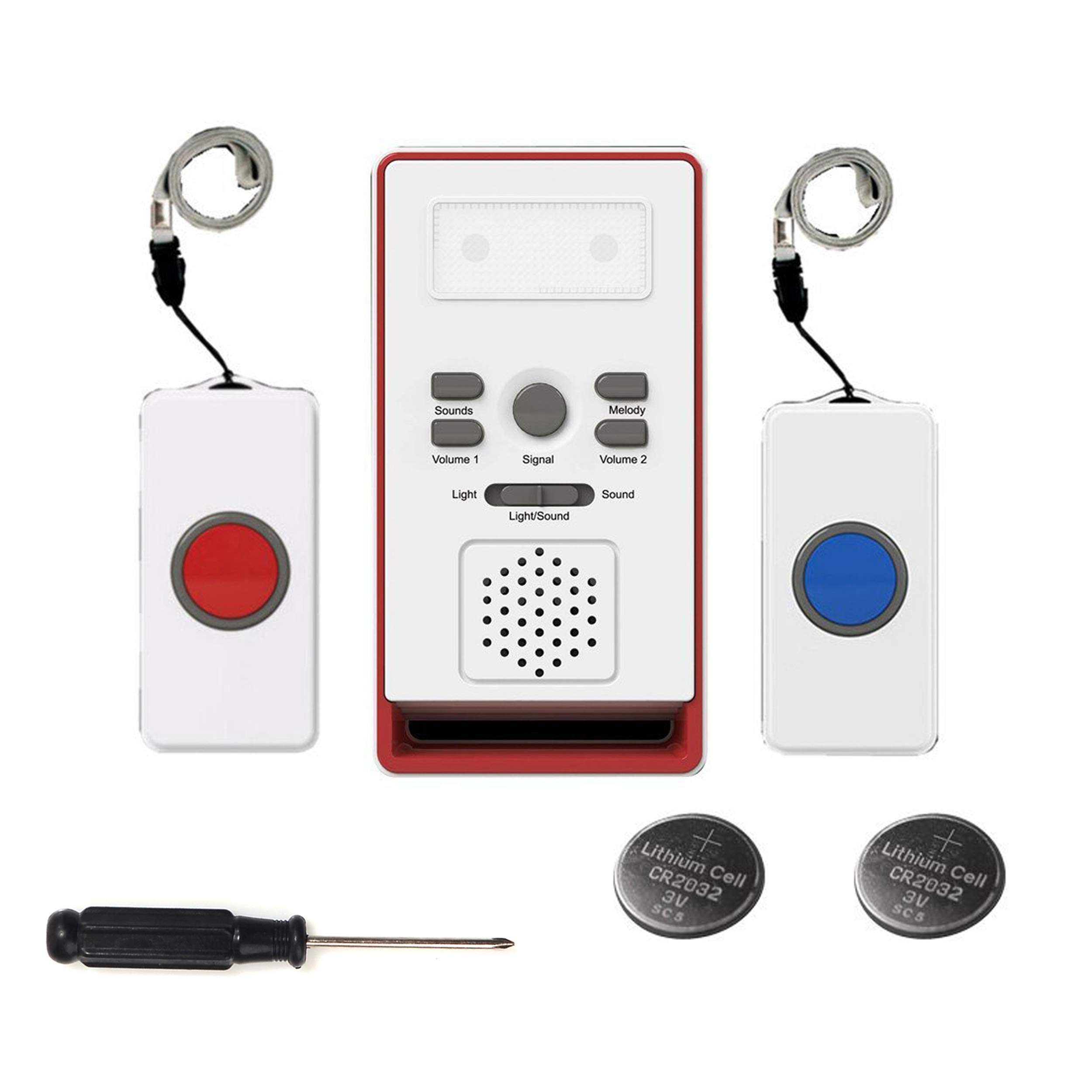 Buy LEAGY 2 Call Buttons & Wireless Caregiver Pager, Nurse Call Button ...