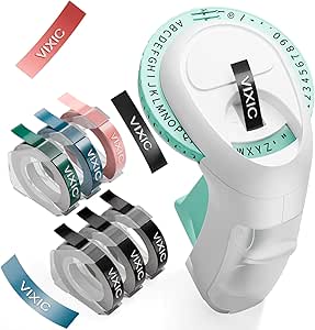 Vixic OmegaS Embossing-Label Maker-Machine with Tapes，DIY 3D Labels ...