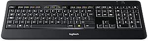 Logitech K800 Illuminated Wireless Keyboard, AZERTY Belgian Layout ...
