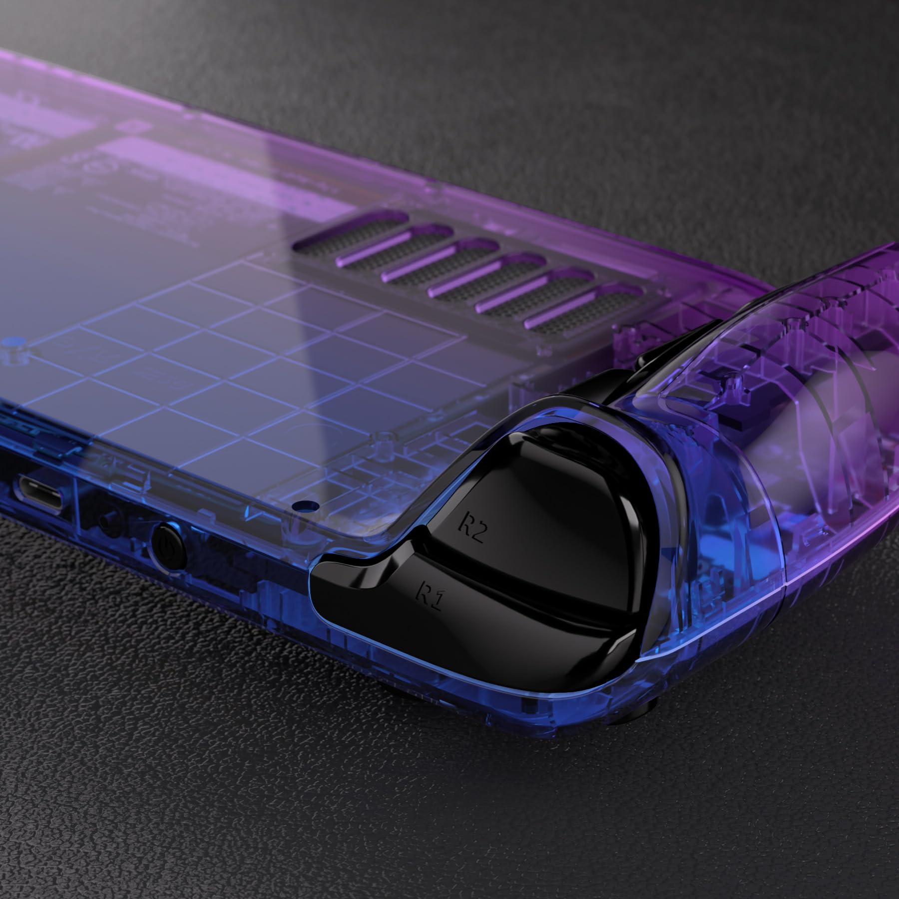 eXtremeRate Gradient Translucent Bluebell Faceplate Back Plate Shell ...