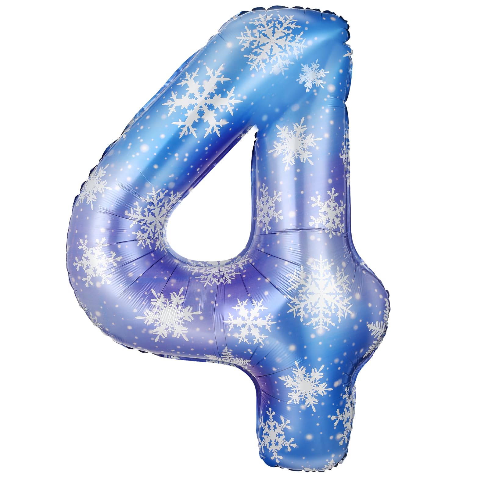 Amazon.com: Lunmon 40 Inch Blue Snowflake Balloon Number 3 Snowflake ...