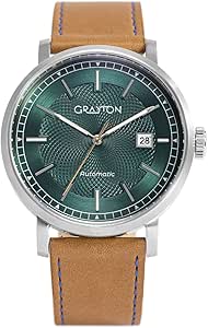 Amazon.com: Grayton Guilloche Automatic 3-Hand Date Men's Watch 44 mm ...