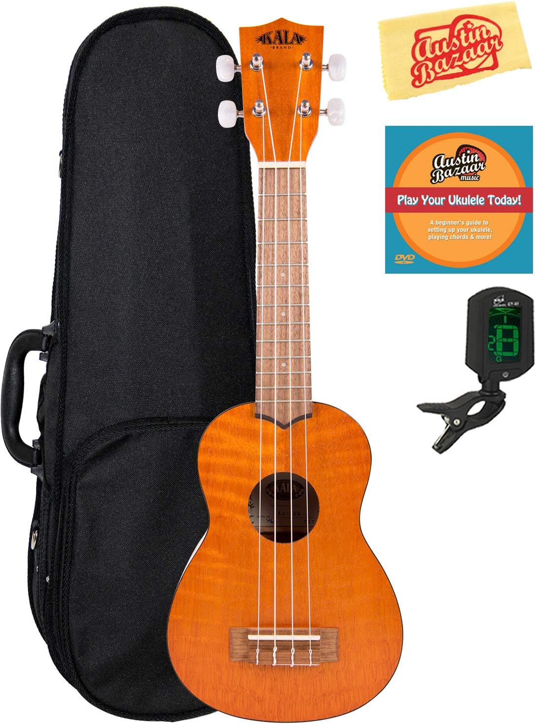 Amazon.com: Kala MK-SD-PKBURST Makala Dolphin Soprano Ukulele - Pink ...