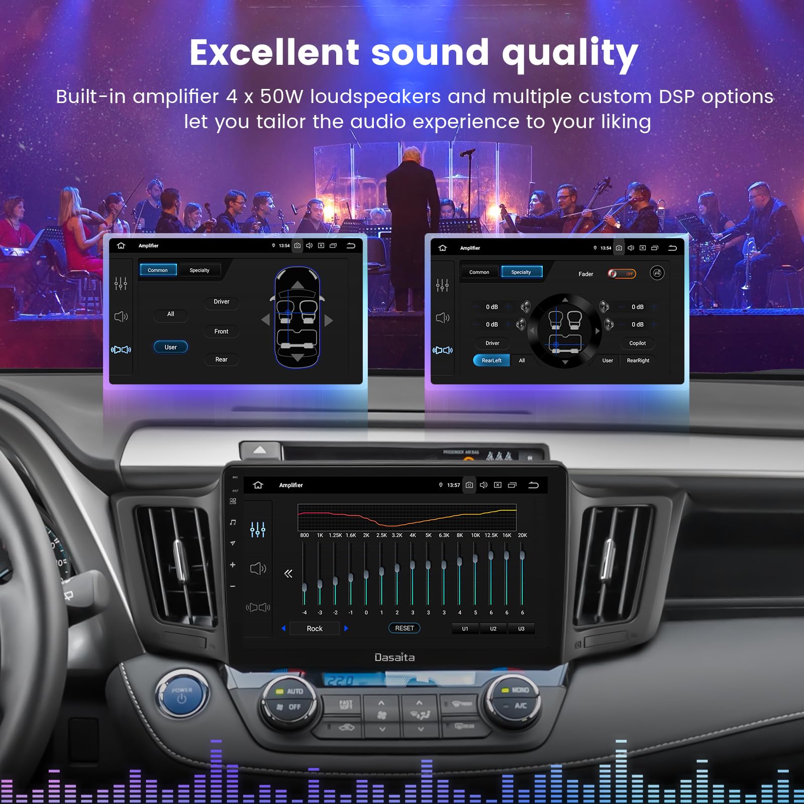 Buy Dasaita 10.2" Car Stereo for Toyota RAV4 2013-2018 with Carplay ...