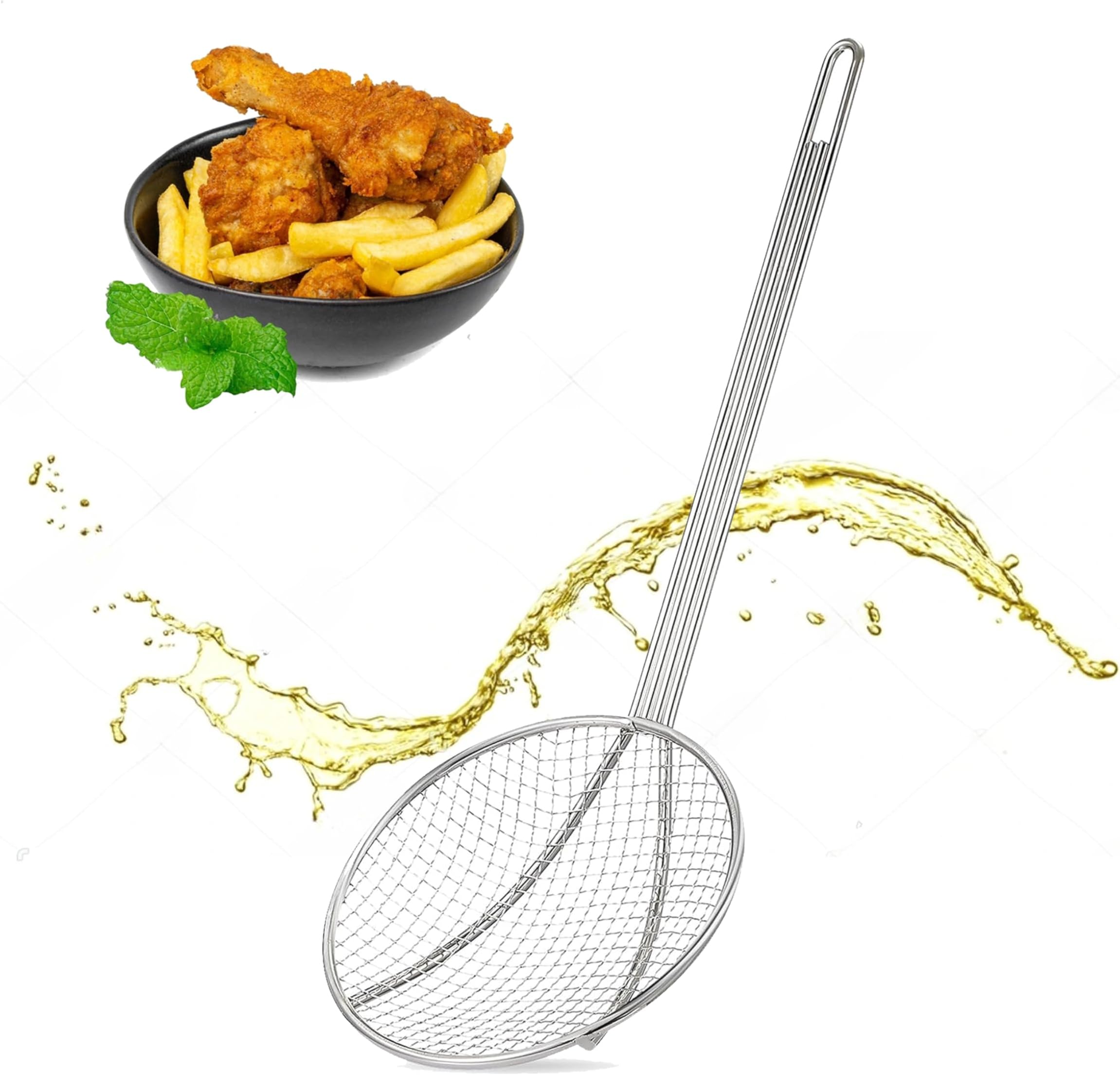 Amazon.com: RED MOUNTAIN VALLLEY 6-Inch Round Wire Skimmer, 13 Inch ...