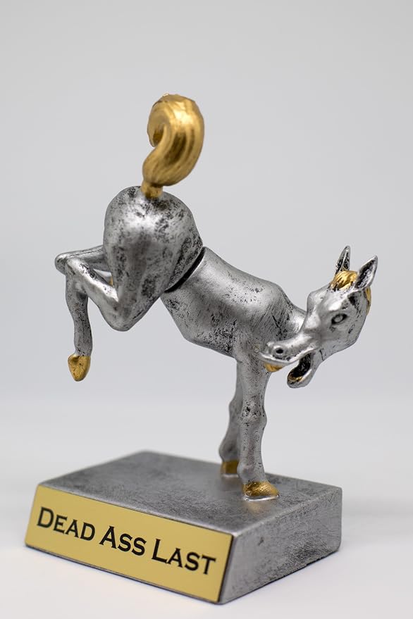 Amazon.com: Engraved Horse's Rear Bobblehead Award, Last Place Trophy ...