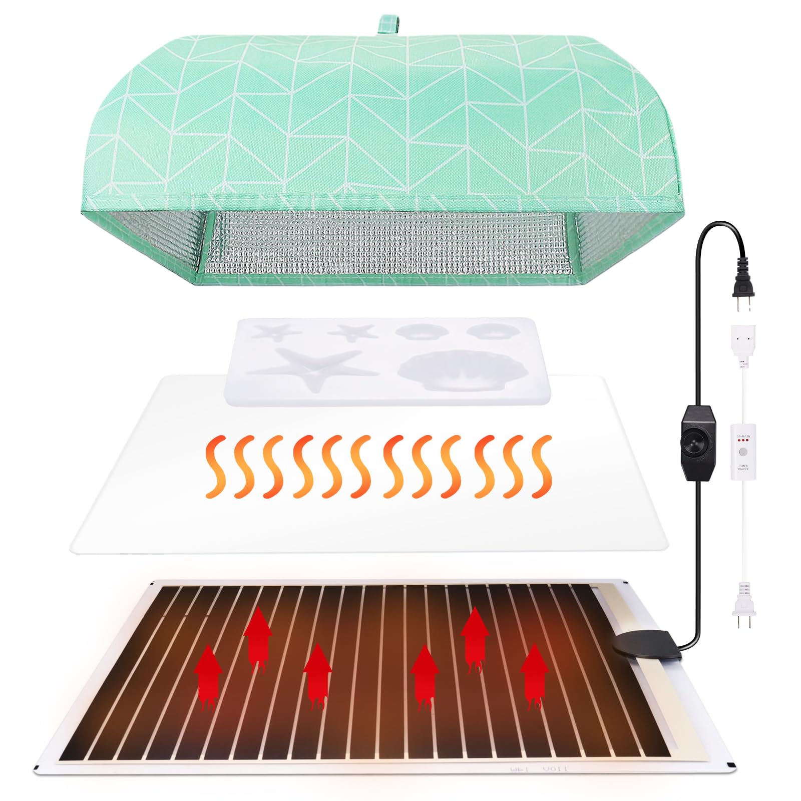 Amazon.com: Resin Heating Mat, Resin Fast Curing Machine, Resin Molds ...