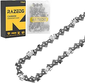 Amazon.com: Carbide Chainsaw Chain 18 Inch, .325" Pitch, .063" Gauge, 68 Drive Links, Fits Stihl ...