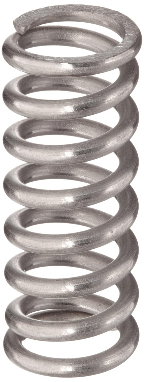 Compression Spring, 316 Stainless Steel, Inch, 0.3" OD, 0.045" Wire ...