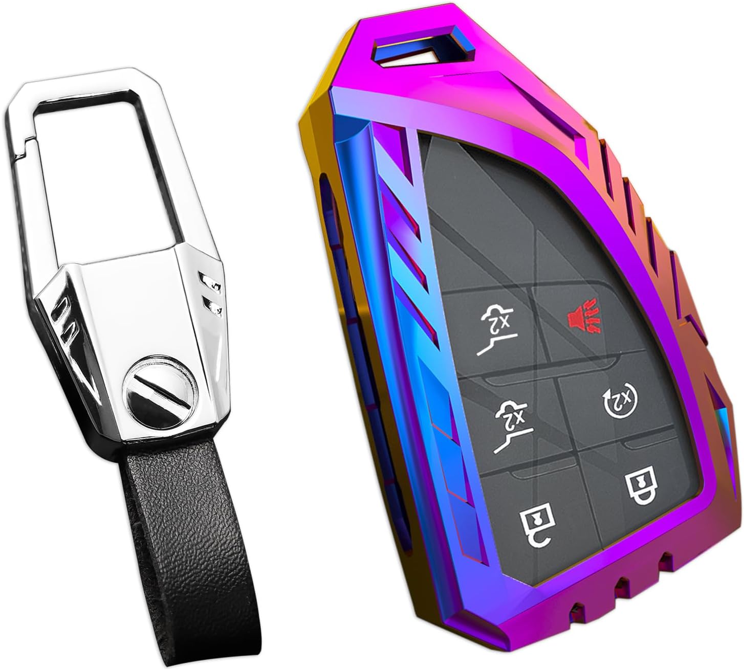 Amazon.com: Ocezbiis for Chevy Key Fob Cover,Keychain,Zinc Alloy ...