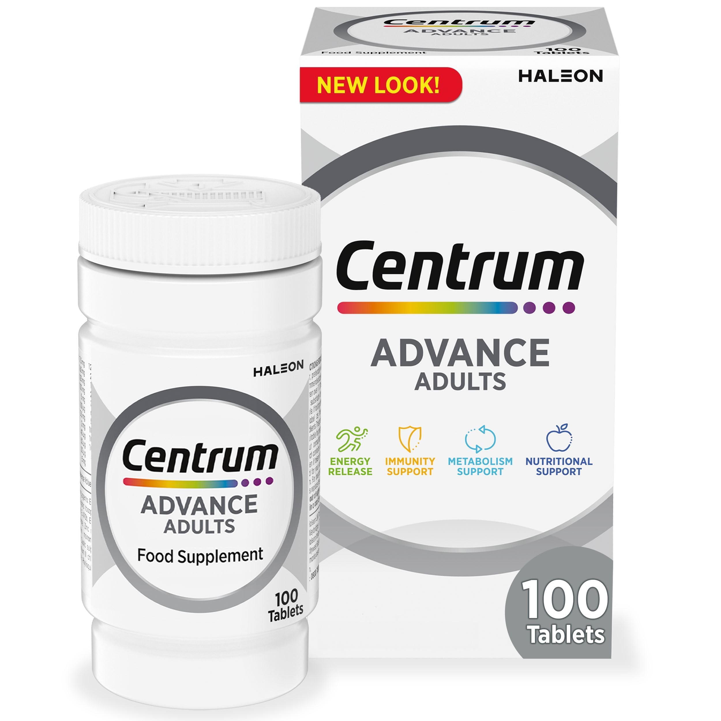 Centrum Advance Multivitamin Tablets for Men and Women, 100 Tablets ...