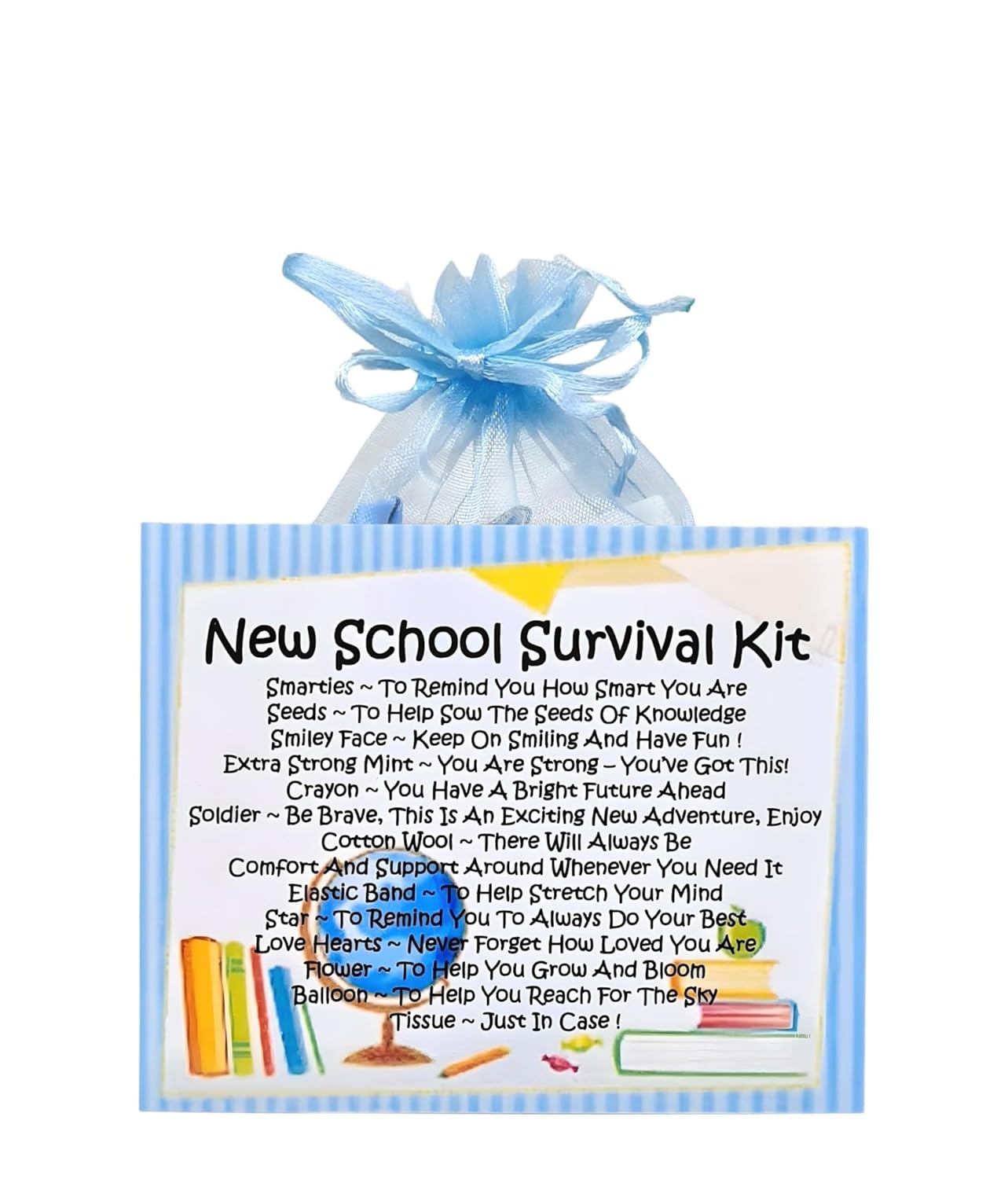 New School Survival Kit ~ Unique Sentimental Novelty Good Luck Gift ...
