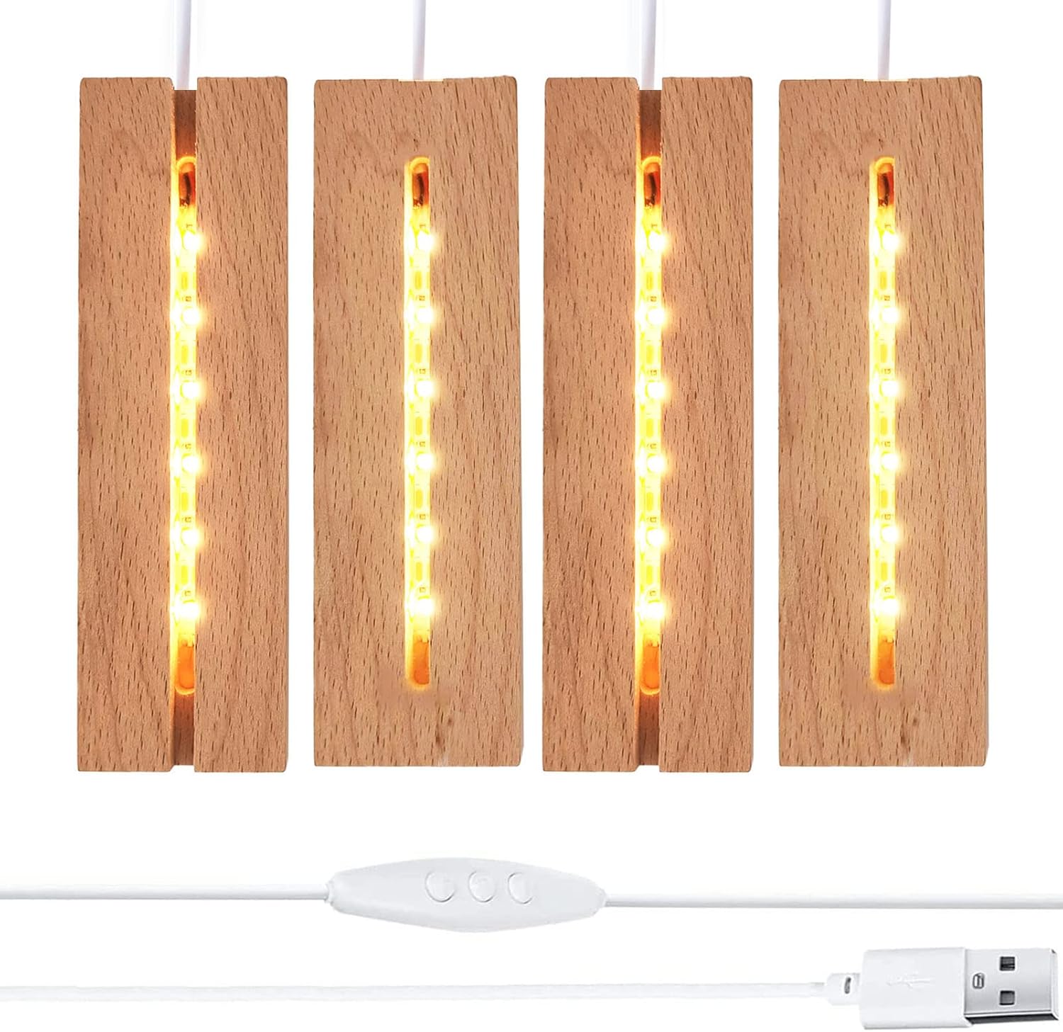 Amazon.com: RUIITEN 6 inch Rectangle Display Pedestal, Warm Color ...