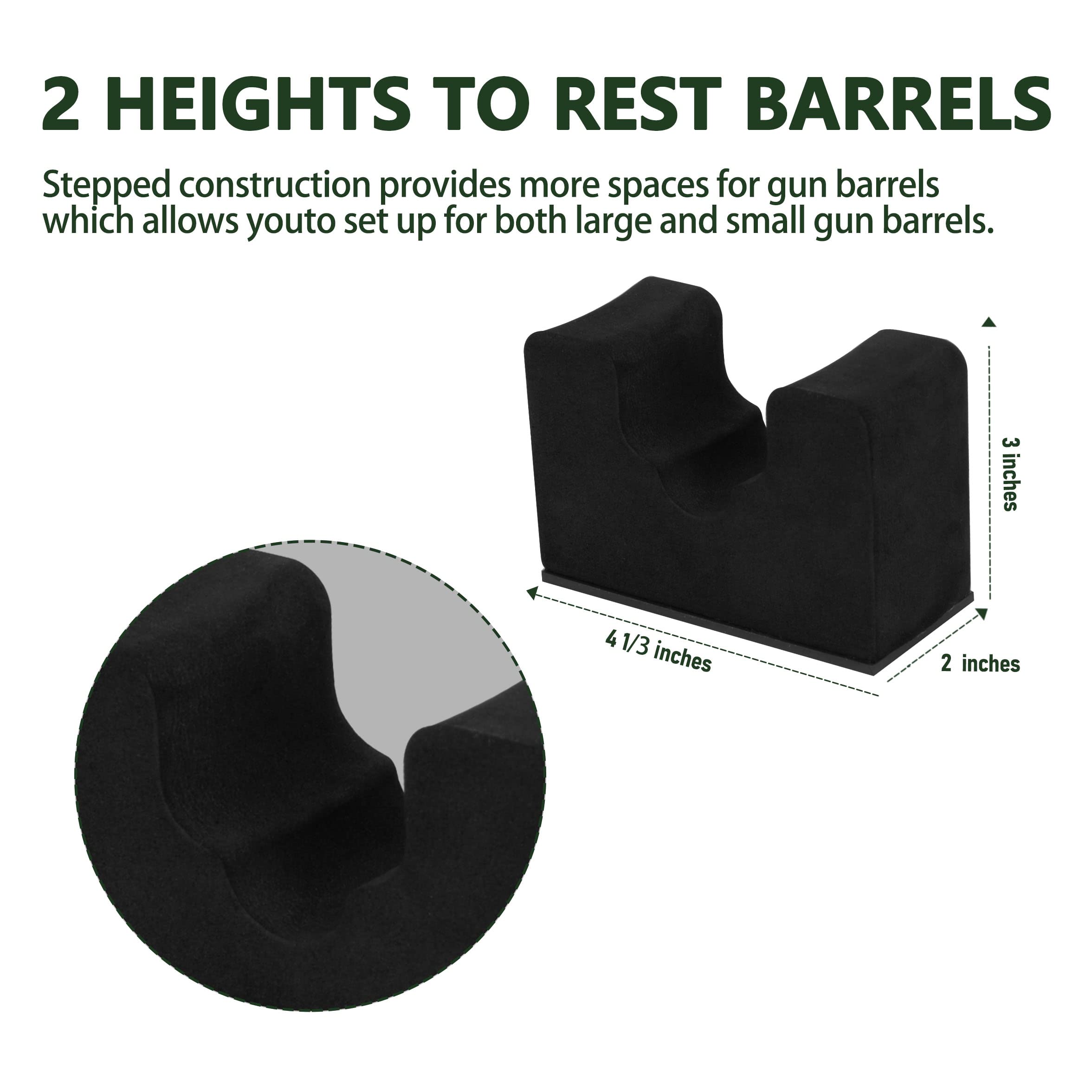Snapklik.com : Adoreal 2 Pack Durable Rifle Barrel Rack For Gun Storage ...