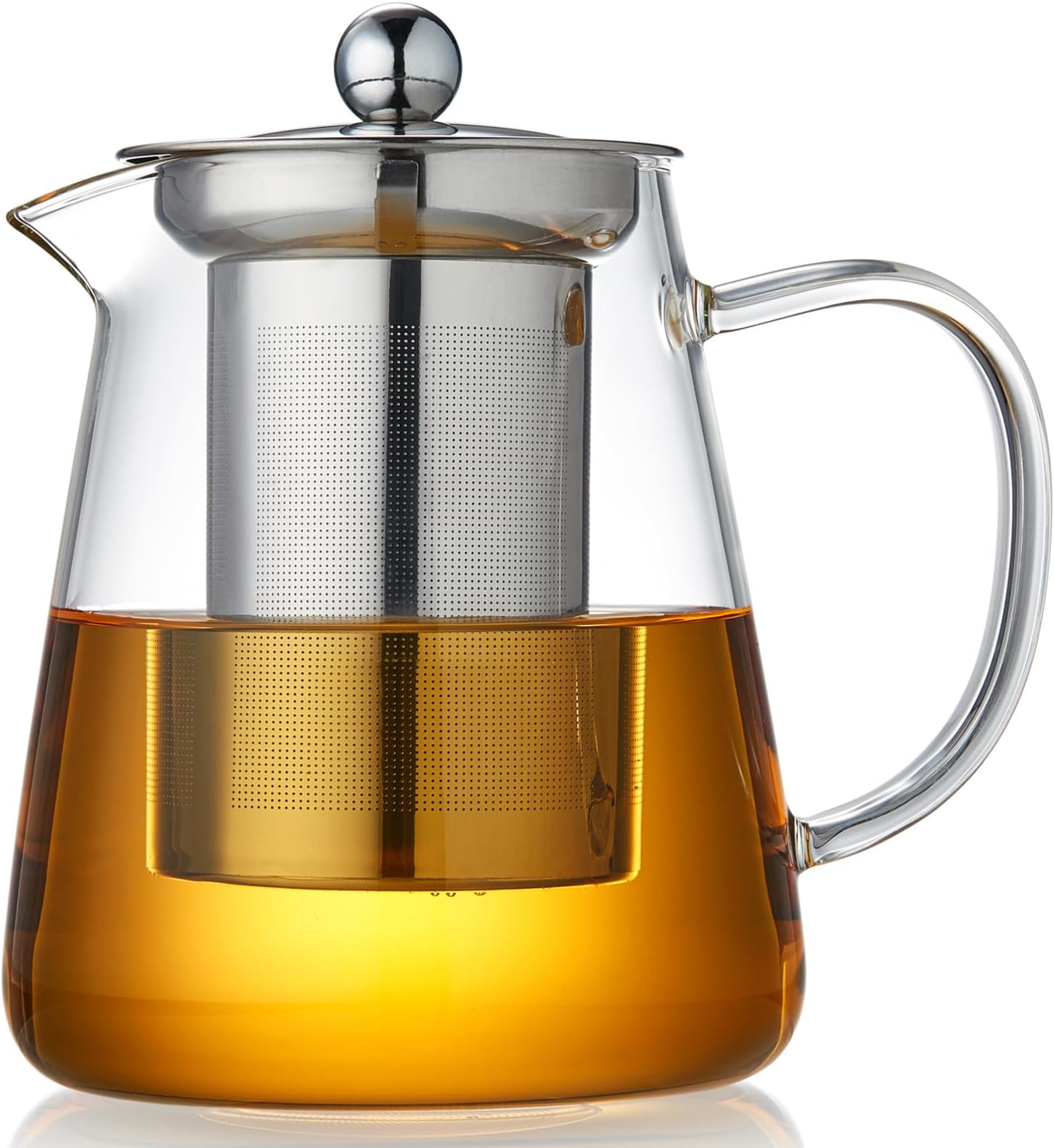 Amazon.com | Baalaka Glass Teapot 18.6oz/550ml, Tea Pot with Removable ...