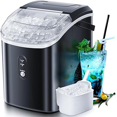 Amazon.com: Nugget Countertop Ice Maker with Soft Chewable Pellet Ice ...