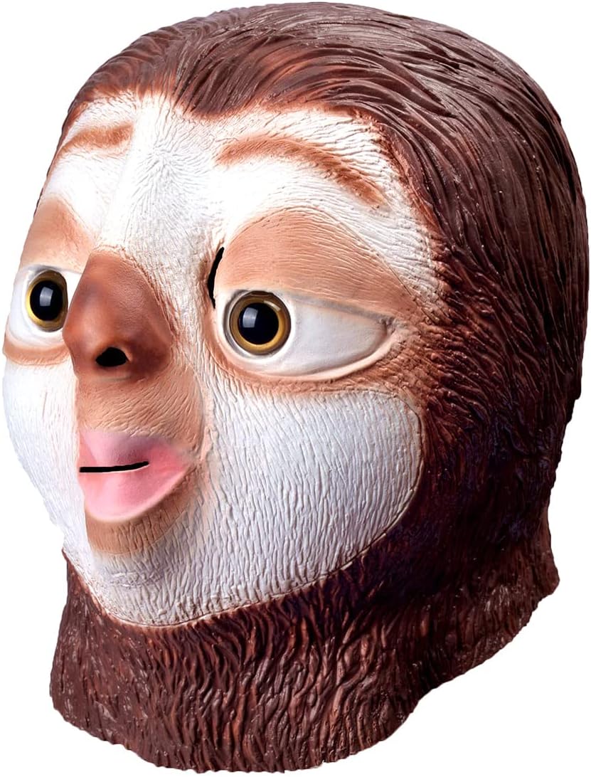 Amazon.com: TAUXBLO Sloth Mask Novelty Costume Party Latex Jungle ...