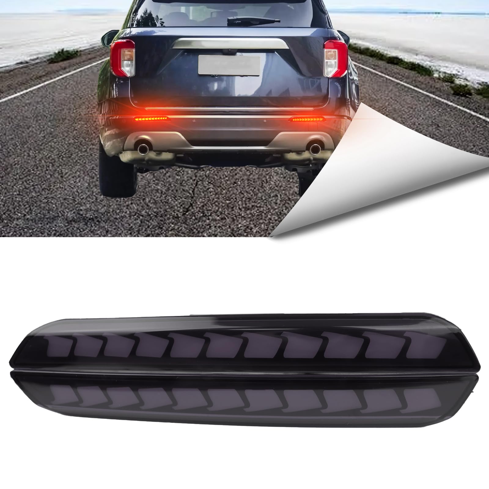 Amazon.com: BINQIGOO LED Rear Bumper Reflector Light Compatible with ...