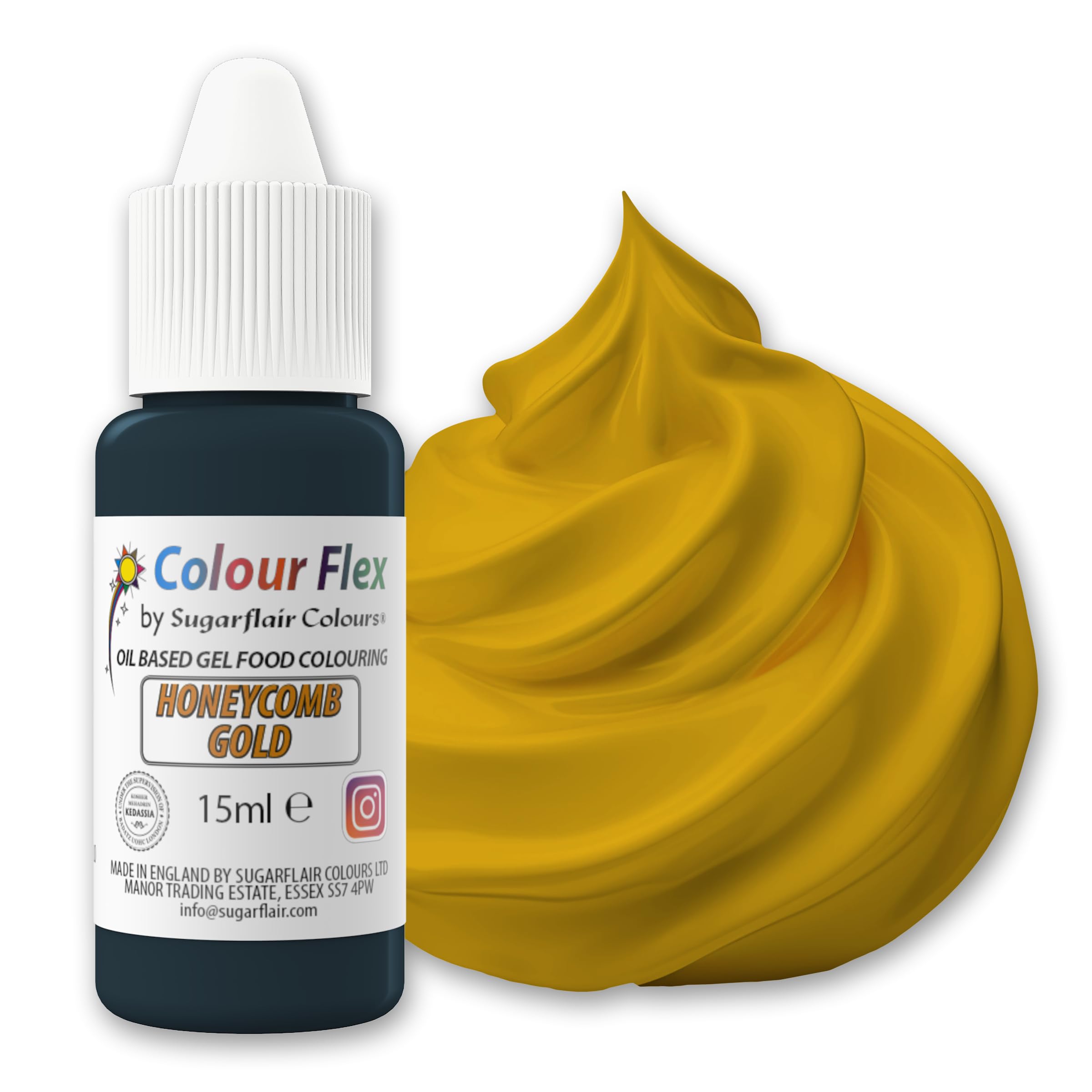 Colour Flex Honeycomb Gold Oil Based Food Colouring Gel For Colouring ...