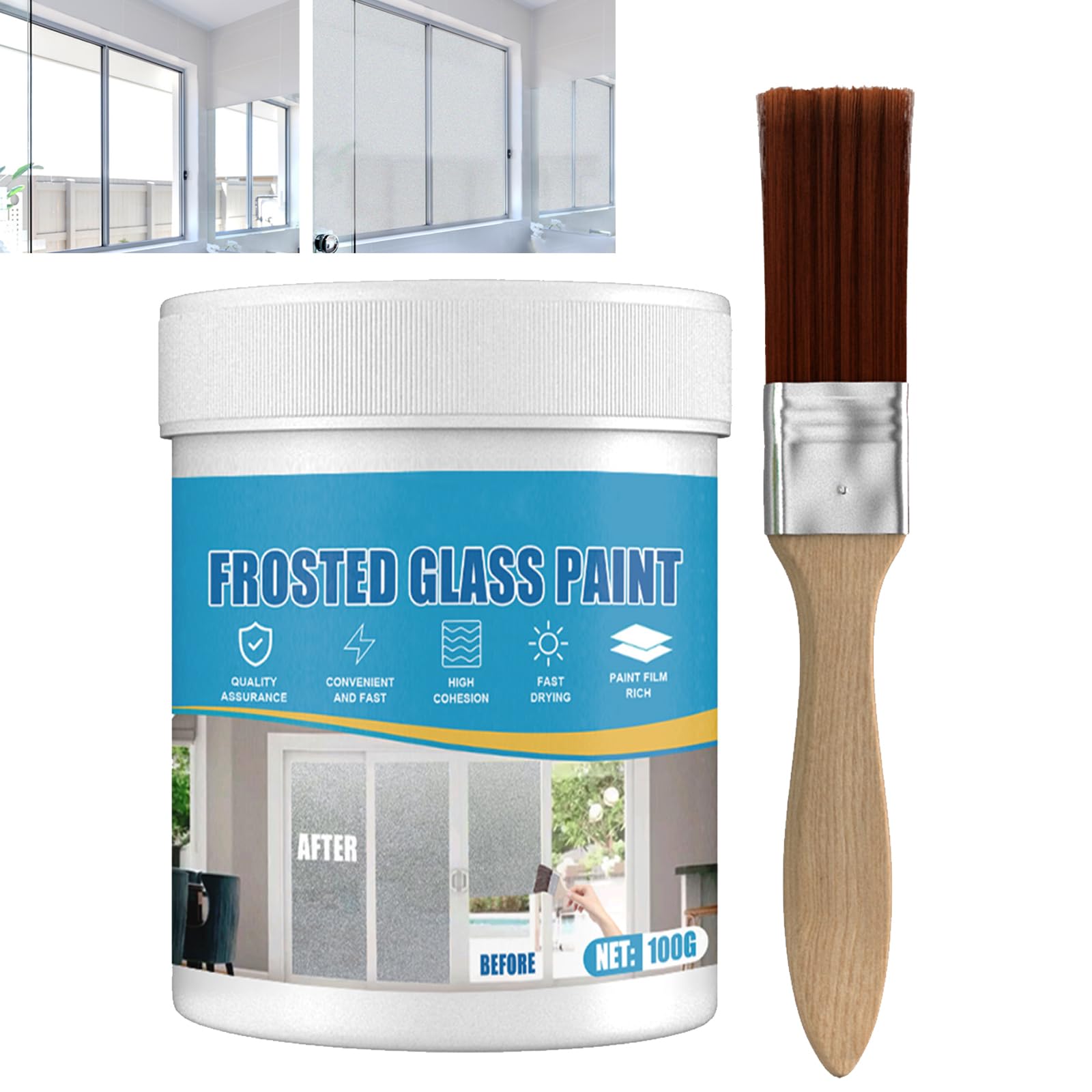 GNAUMORE Frosted Glass Paint,Frosted Glass Window Spray,Frosted Glass ...