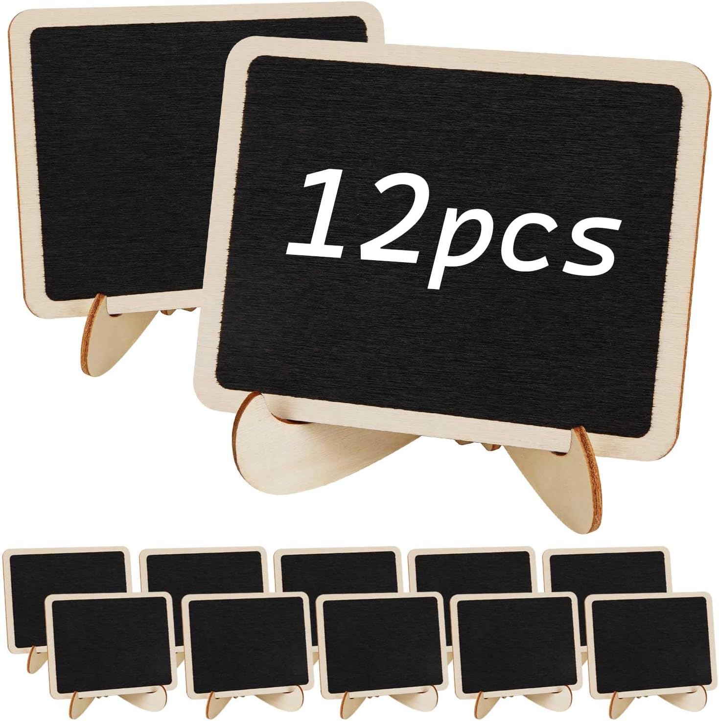 Amazon.com: 12Pcs Mini Chalkboard Signs for Food, 4"x3" Mini Chalkboard ...