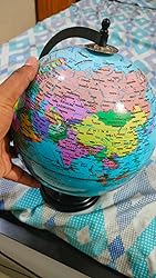 GeoKraft Educational Globe 10 Inch Height, 8 inch diameter Rotating ...