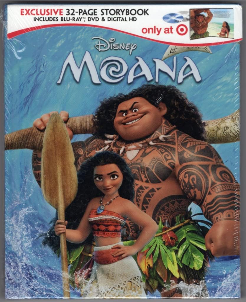 Disney Moana - Exclusive 32-Page Storybook (Blu-ray + DVD + Digital HD ...