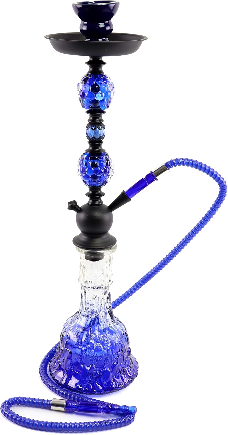 Buy Zebra Smoke X-Tasy 1 Hose Hookah 24" Clear Light Crystal Ocean ...
