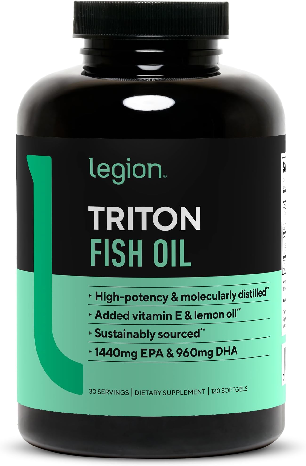 Amazon.com: LEGION Triton Fish Oil Capsules - Triple Strength Omega 3 ...