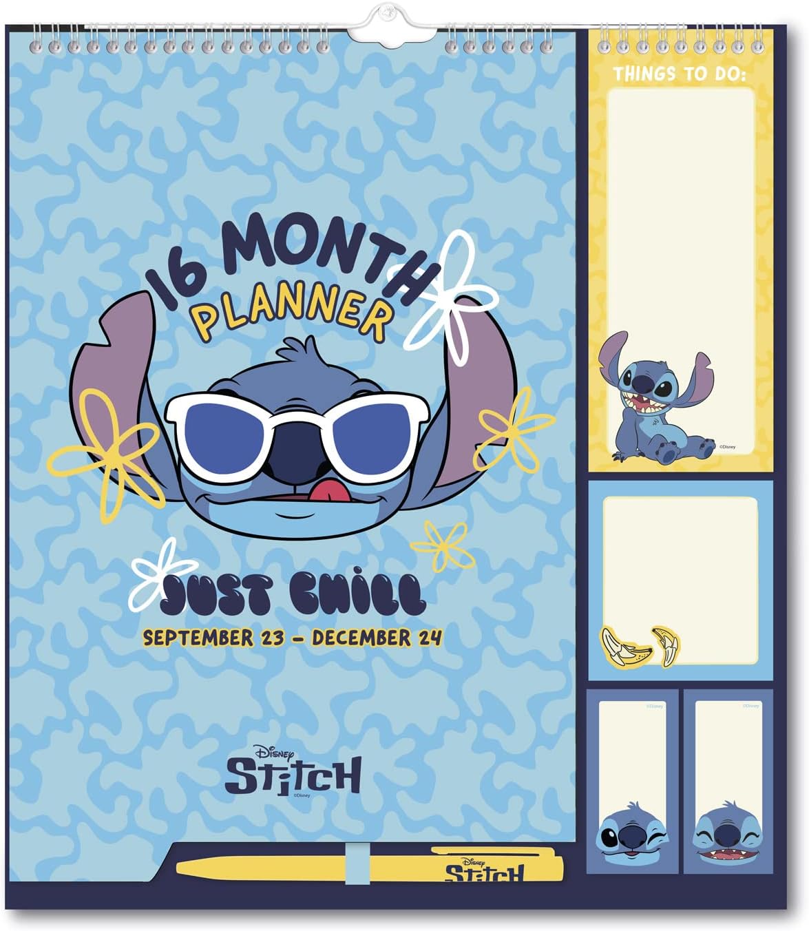 Grupo Erik Disney Stitch Wall Calendar 2024 | Monthly Planner 16 Months ...
